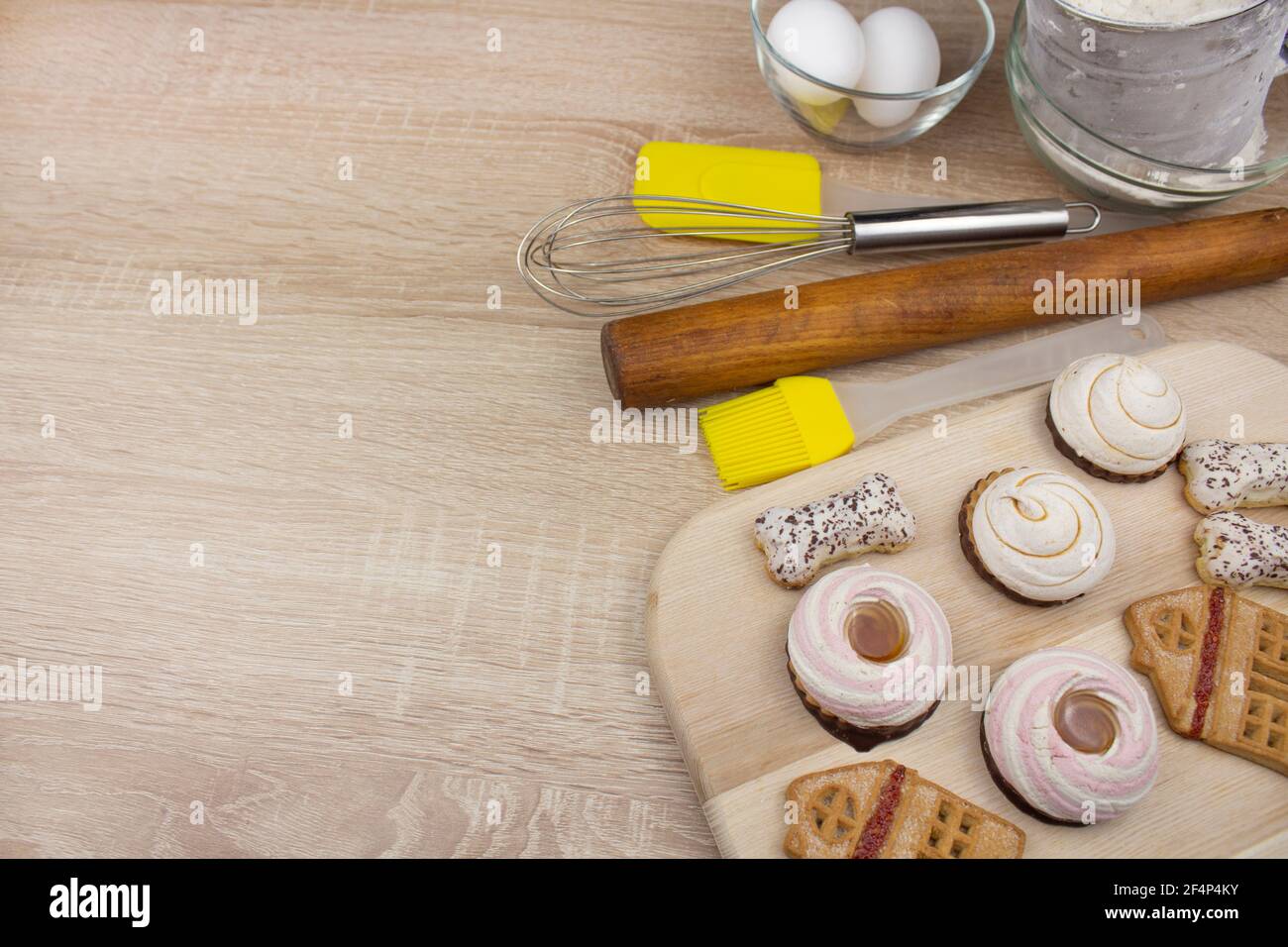 Biscuit. Background texture. Stack of cookies biscuit texture from ...