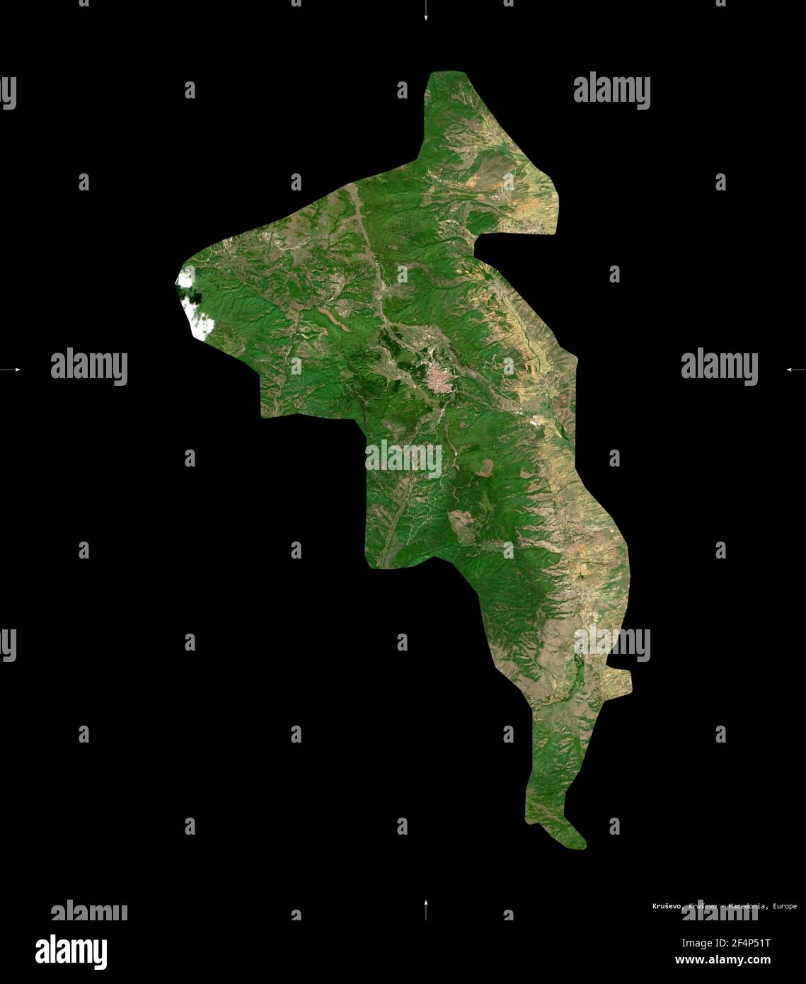 Krusevo outline map hi-res stock photography and images - Alamy