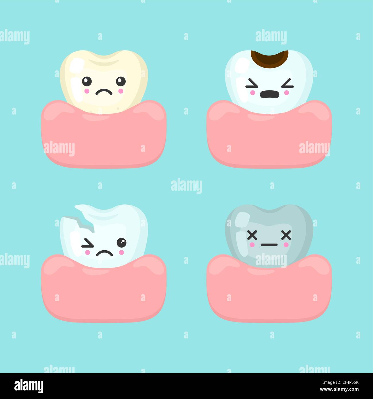 Realistic dental health concept Stock Vector Images - Alamy
