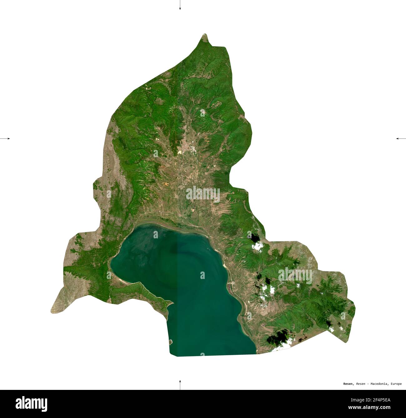 Resen outline map Cut Out Stock Images & Pictures - Alamy