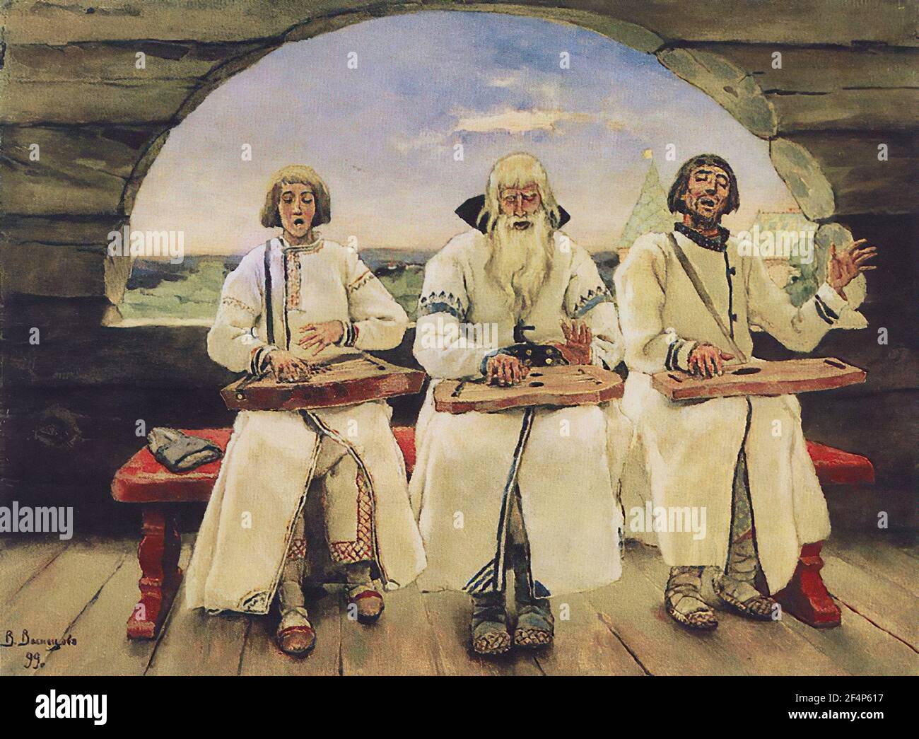 Viktor Vasnetsov - Guslars 1899 Stock Photo - Alamy
