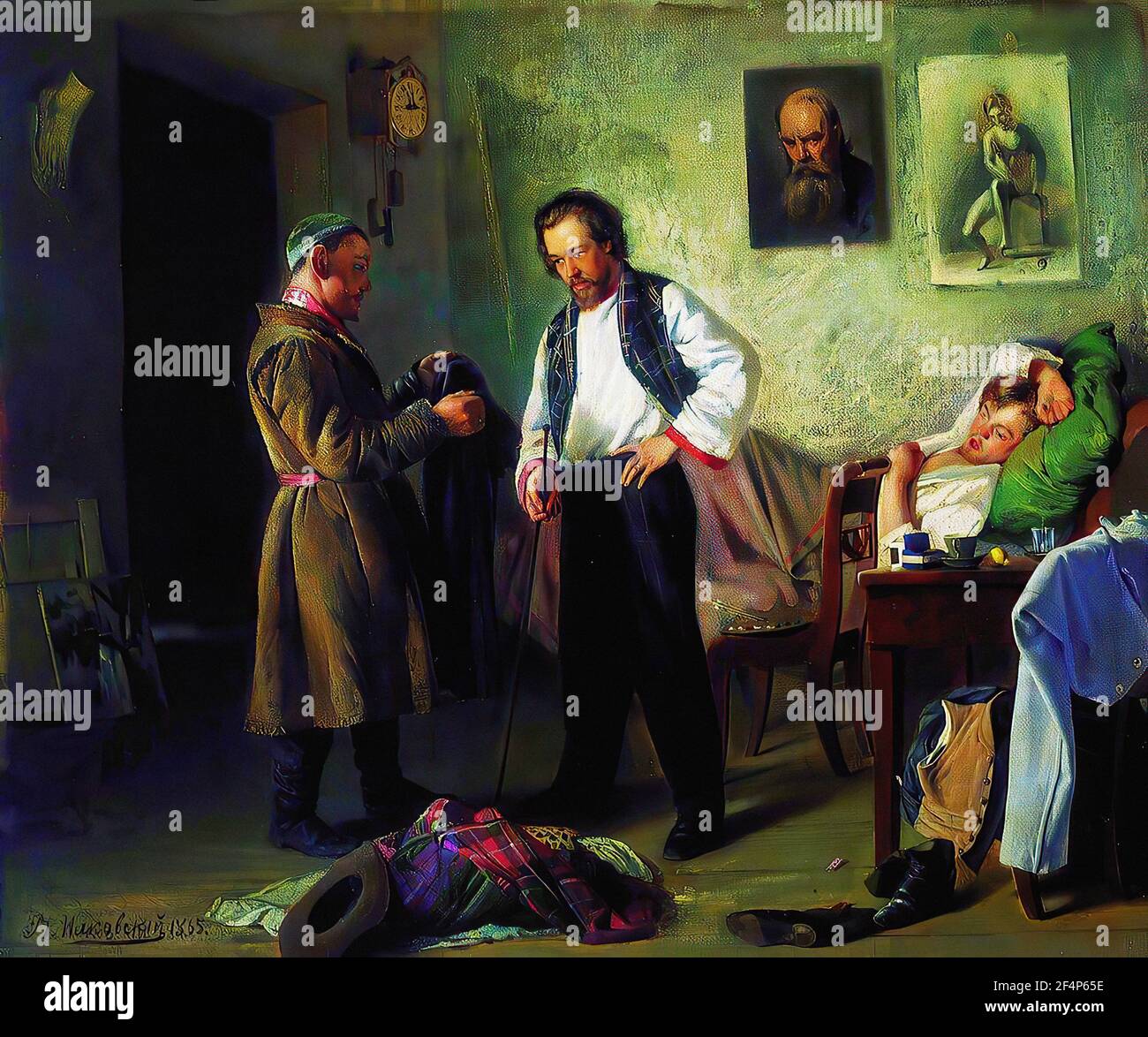 Vladimir Makovski - Artist Selling Old Stuff Tatar Artist S Studio 1865 ...