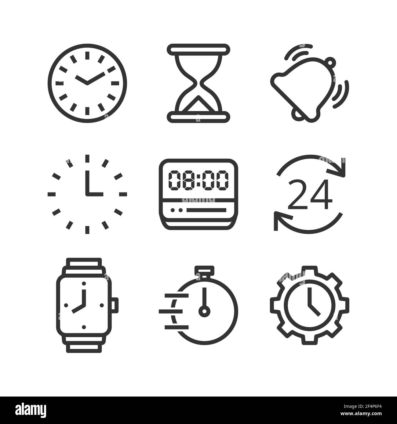 Calendar vector icon set Black and White Stock Photos & Images - Alamy