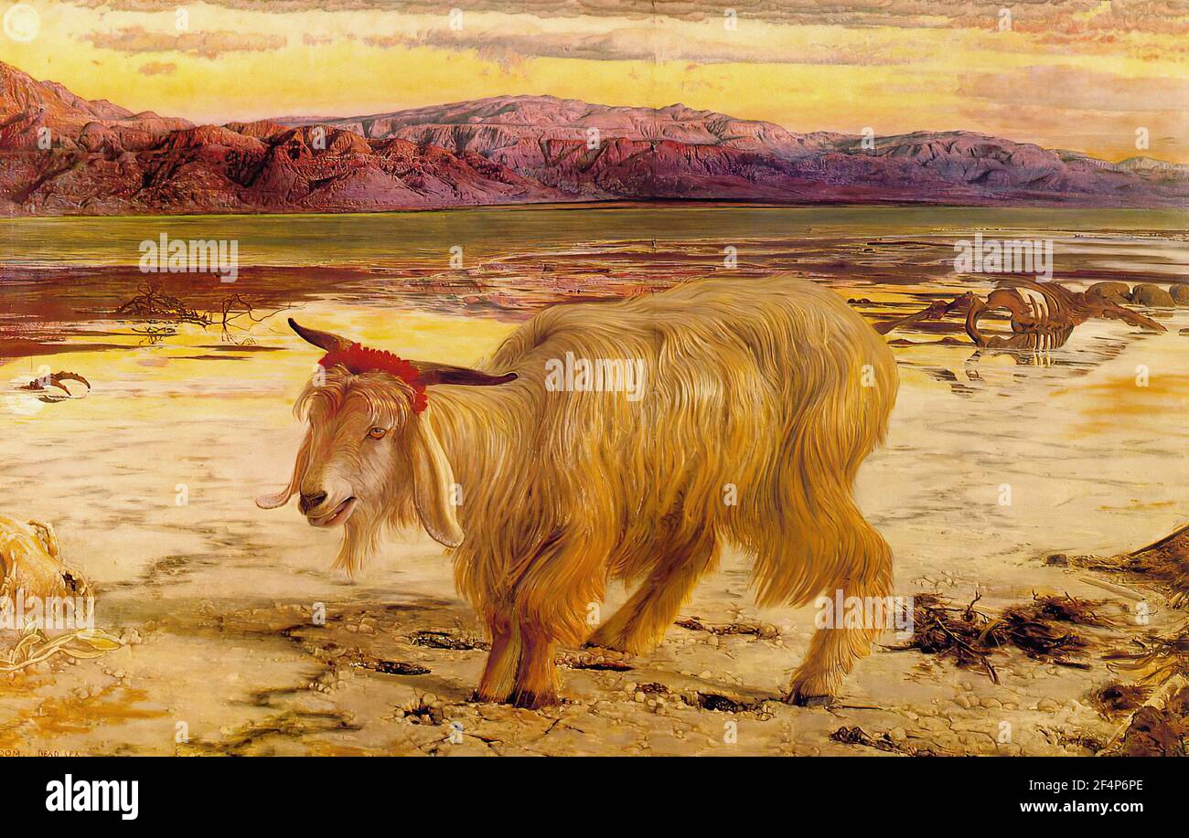 William Holman Hunt- Scapegoat 1856 Stock Photo - Alamy
