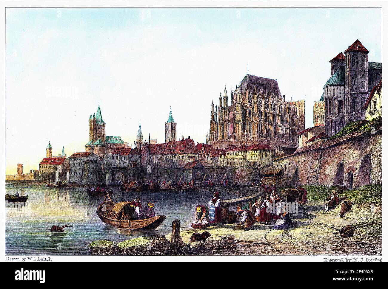 William Leighton Leitch - City Cologne Engraved J Starling After ...