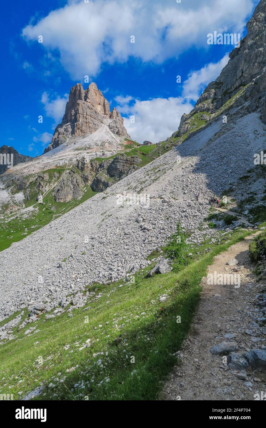 Dolomite landscapes, Italian Alps, Italy Stock Photo - Alamy