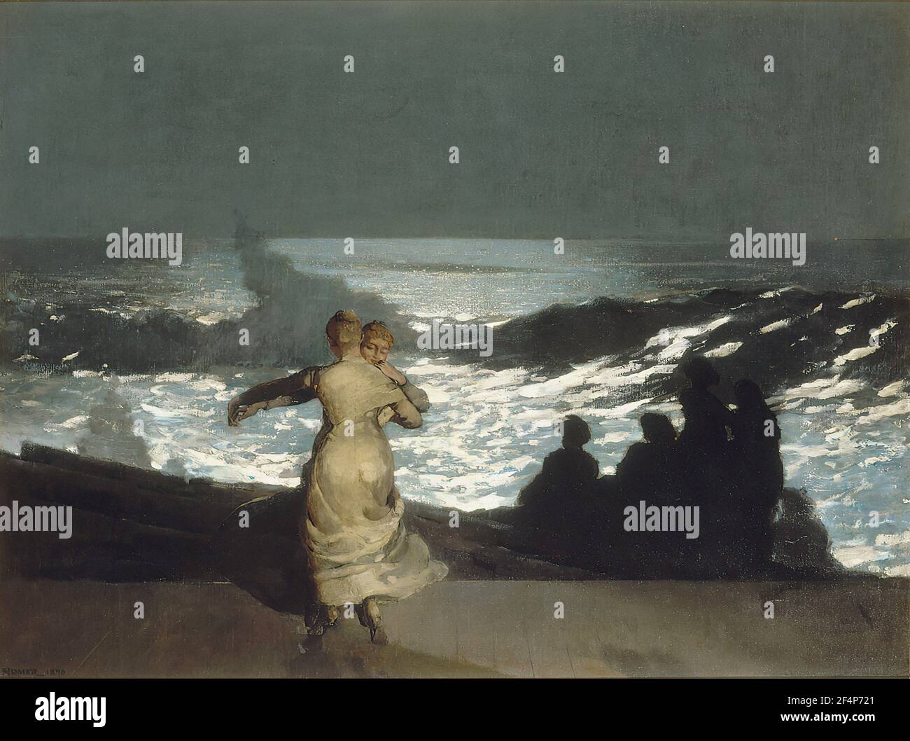 Winslow Homer - Summer Night 1890 Stock Photo - Alamy
