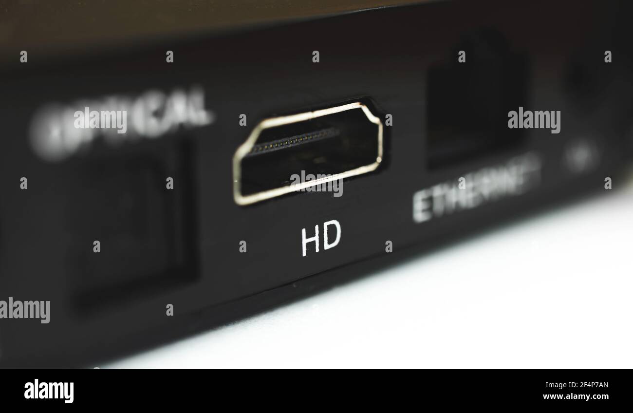 Hdmi cable closeup view hi-res stock photography and images - Alamy