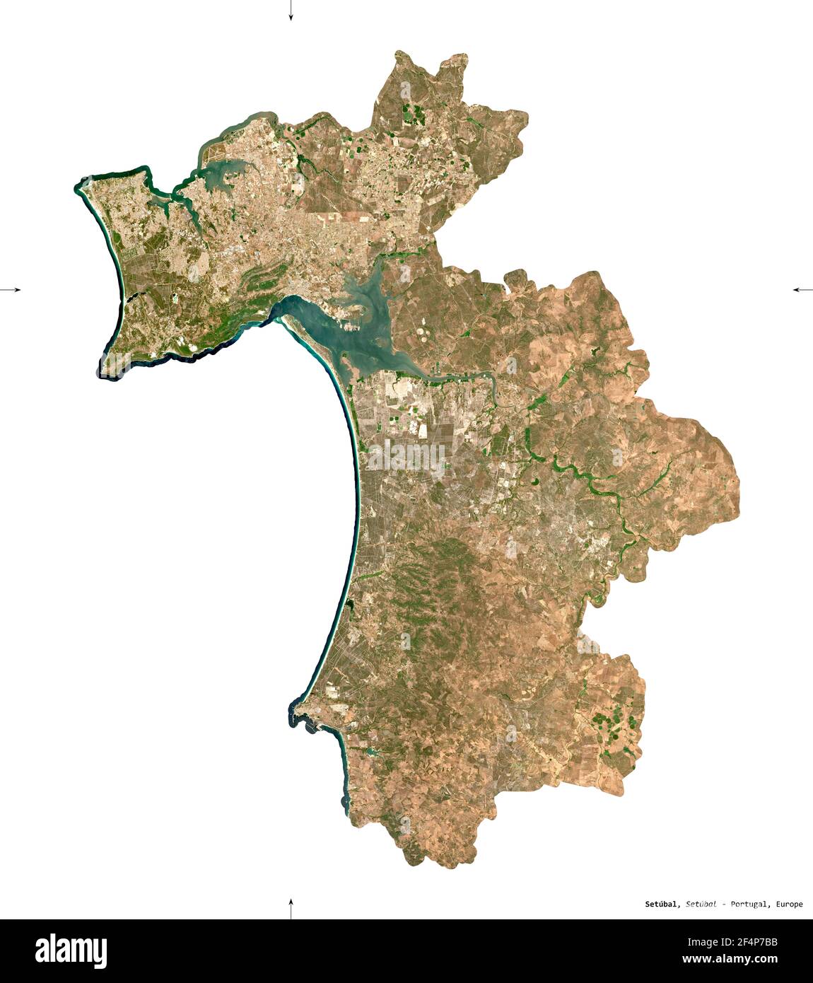 Map of setubal portugal Cut Out Stock Images & Pictures - Alamy