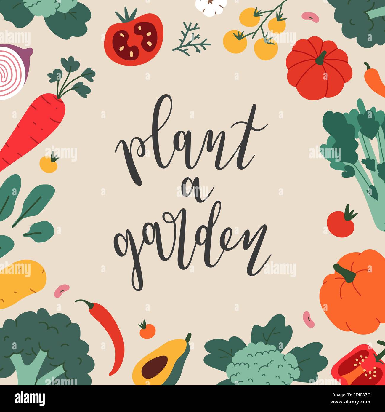 Garden Vegetables Printable Patterns