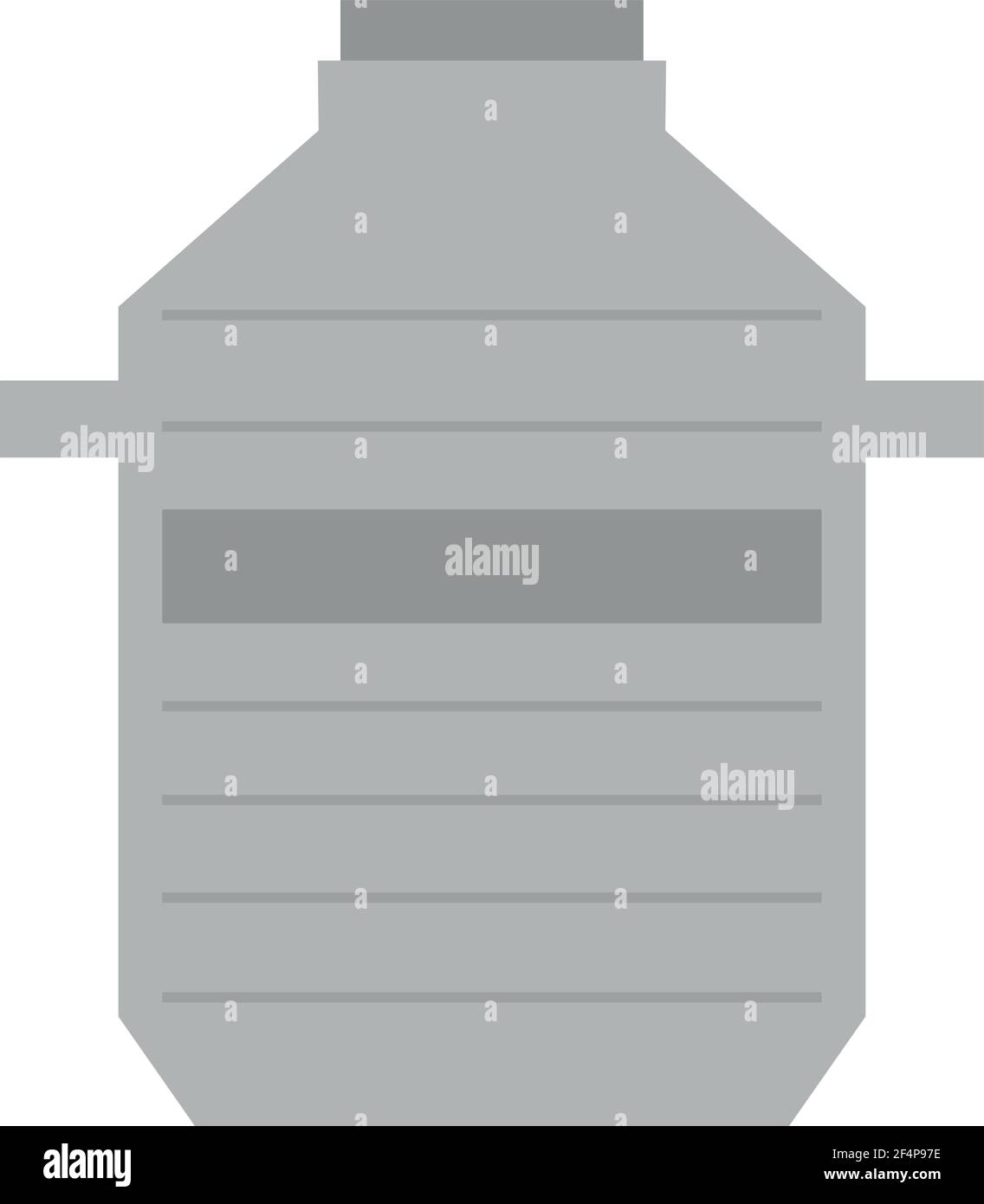 Cryogenic storage dewar flat isolated vector Stock Vector Image & Art ...