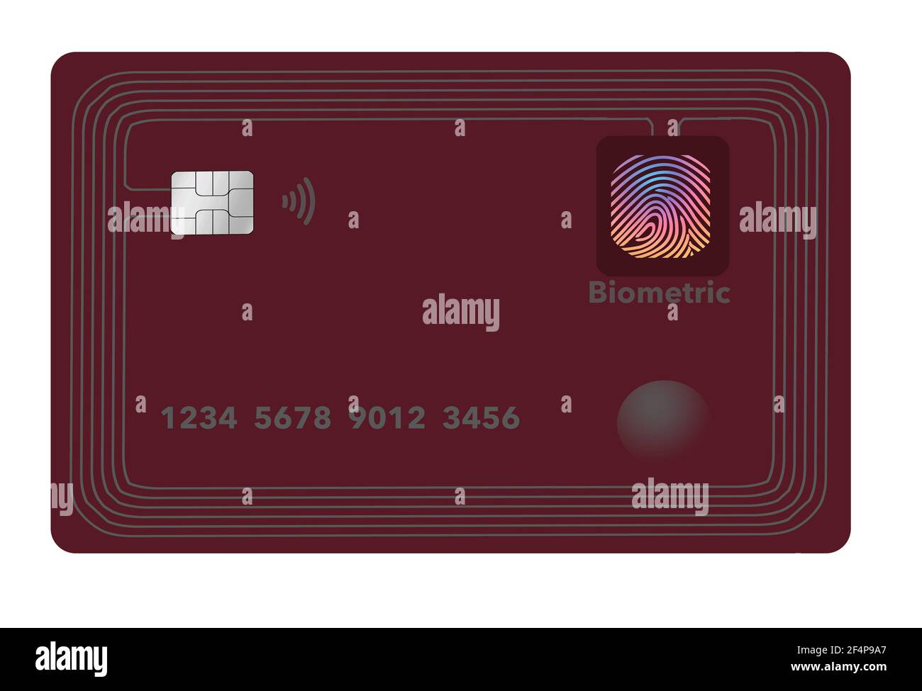 Here is a smart credit card with chip processor, rows of antenna ...
