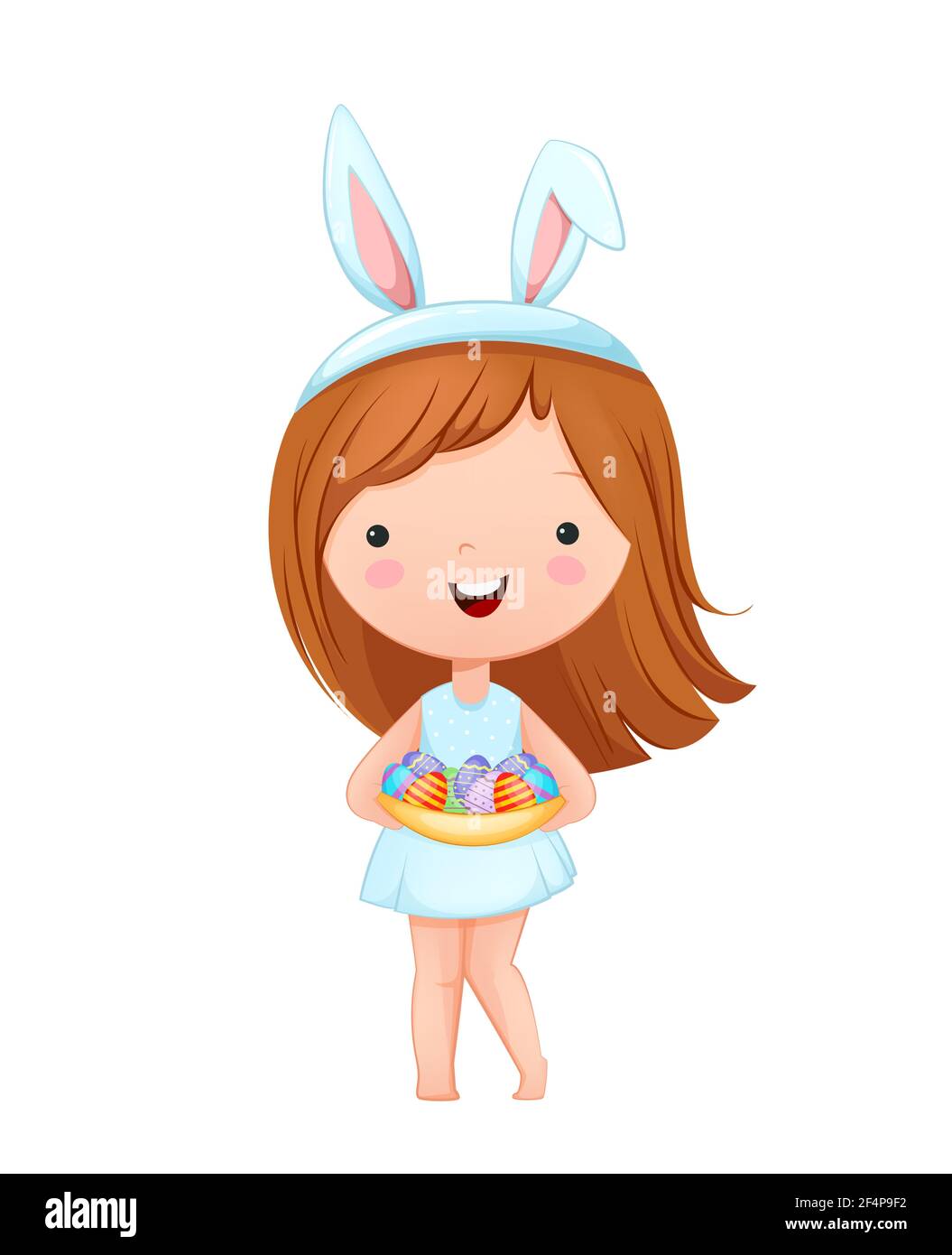 Goofy Cartoon Little Girl