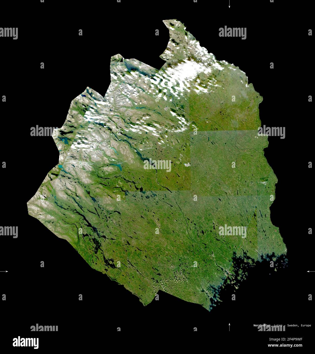 Norrbotten county map hi-res stock photography and images - Alamy