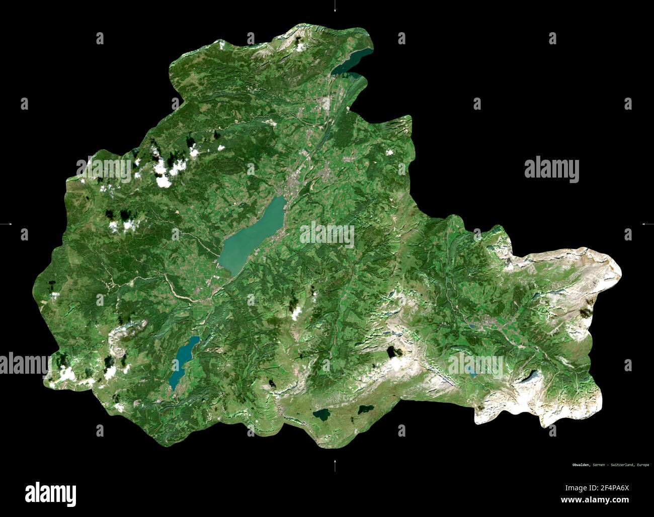 Obwalden outline map hi-res stock photography and images - Alamy