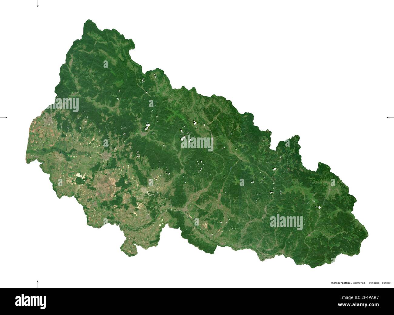 Zakarpatska map Cut Out Stock Images & Pictures - Alamy