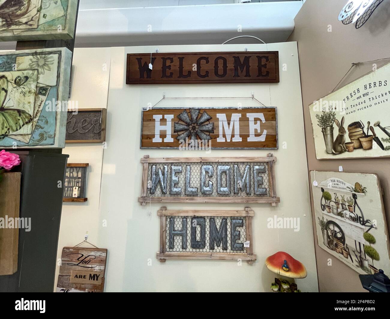 Orlando, FL USA - February 27, 2021: The spring and summer interior ...