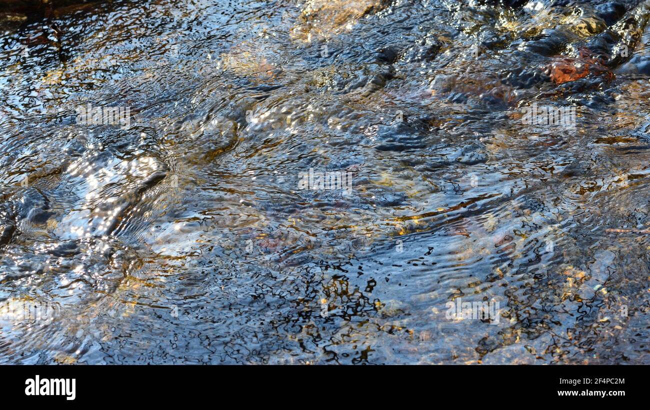 Beautiful water texture. River in motion. Water natural background ...