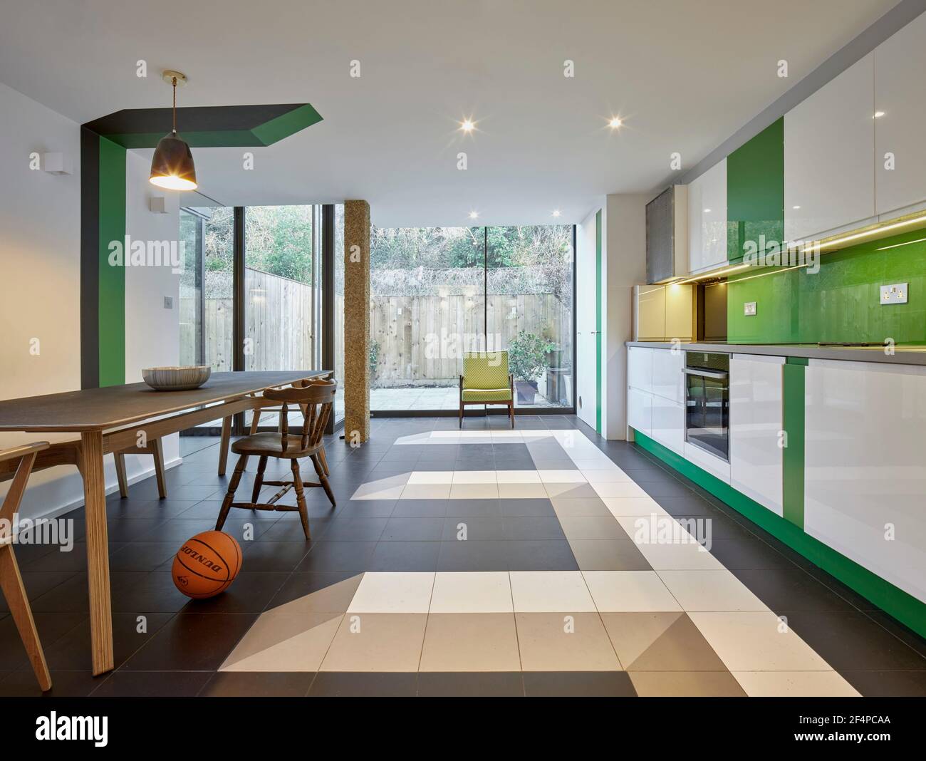 Interior View with basket ball. Private Residence, London, United ...