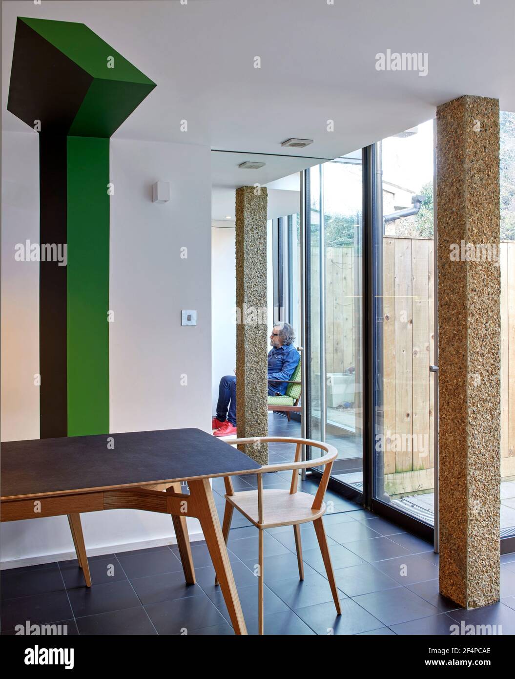 Interior View with hidden reflective portrait of Sean Griffiths ...