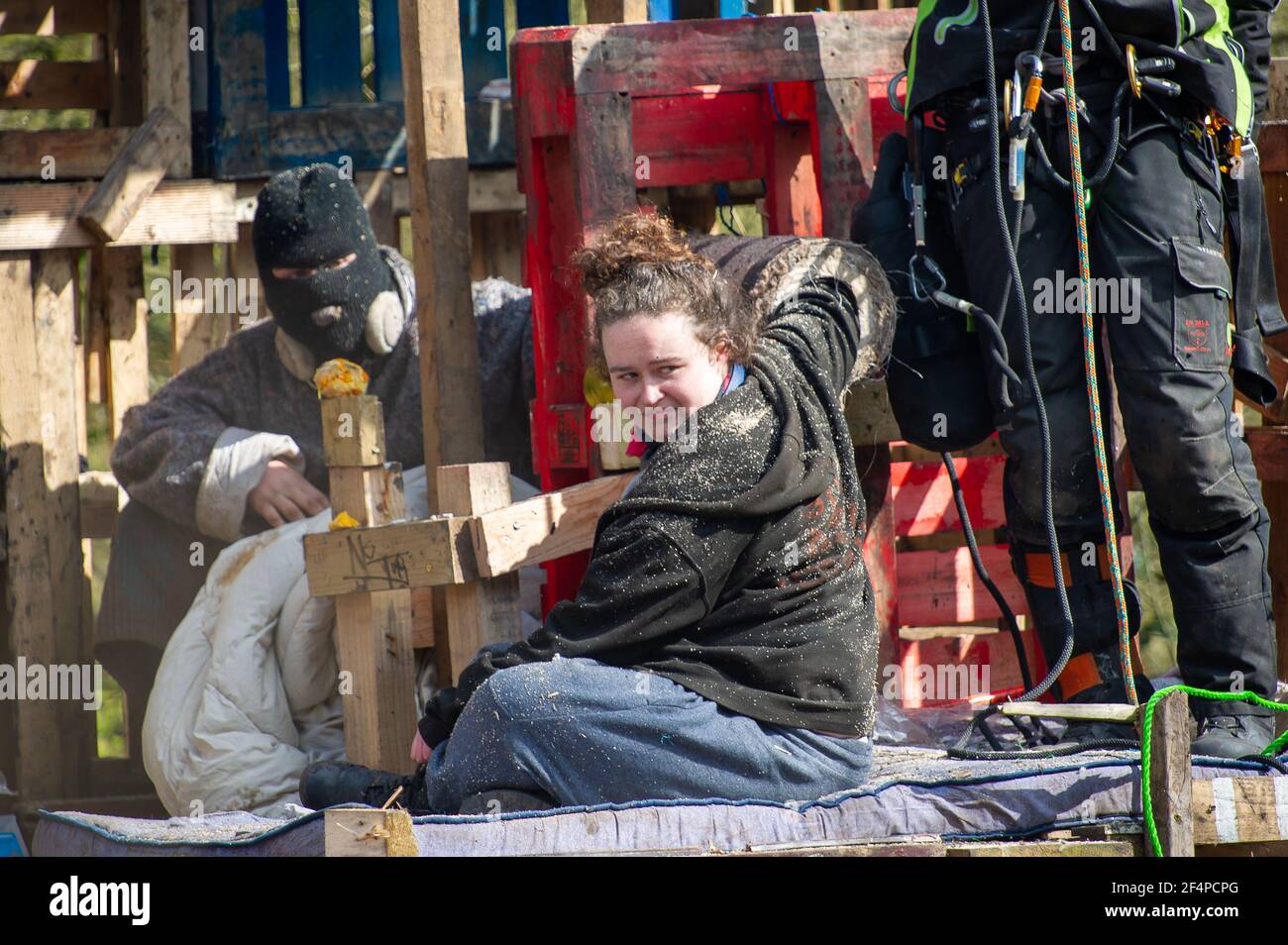 Hs2 protest camps hi-res stock photography and images - Alamy