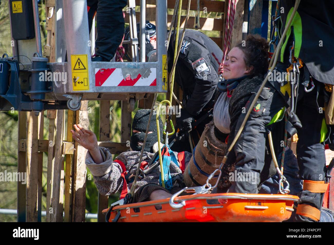 Hs2 protest camps hi-res stock photography and images - Alamy