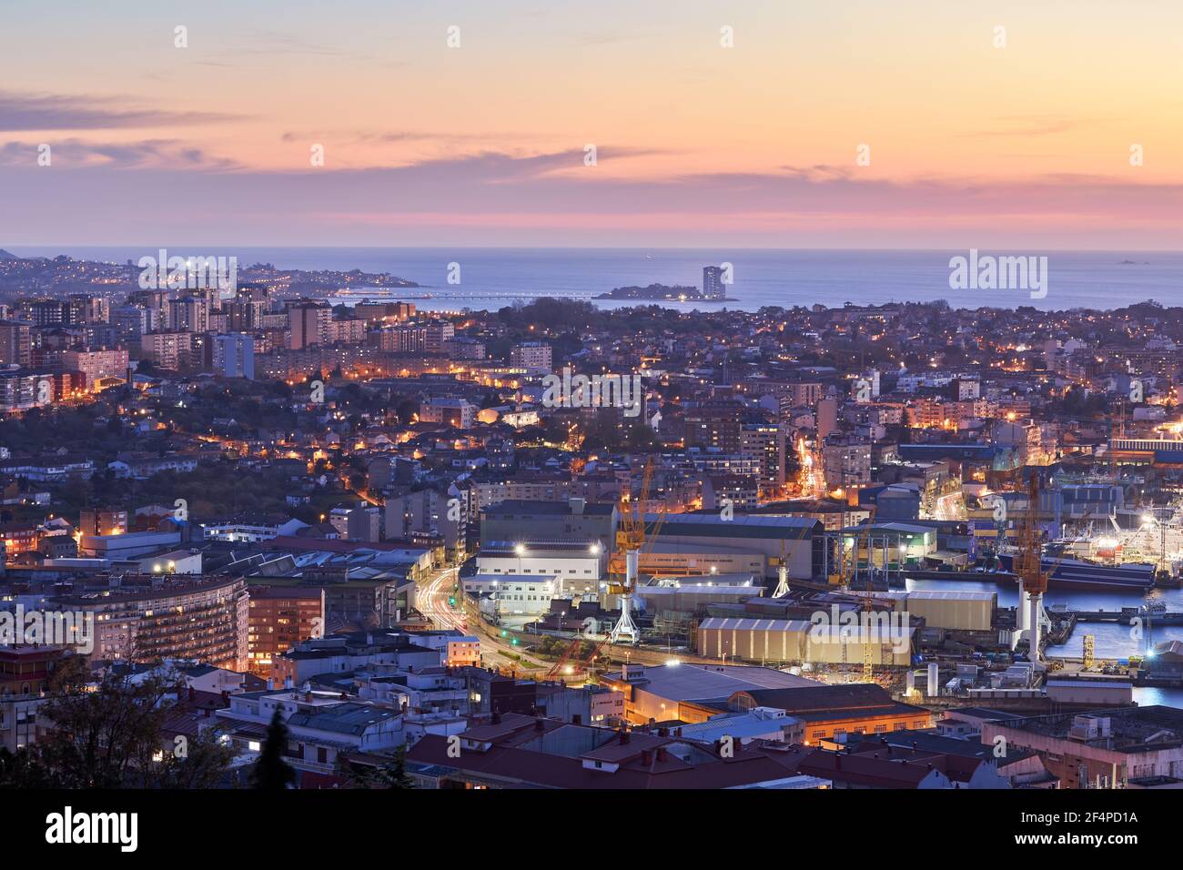Vigo spain skyline hi-res stock photography and images - Alamy