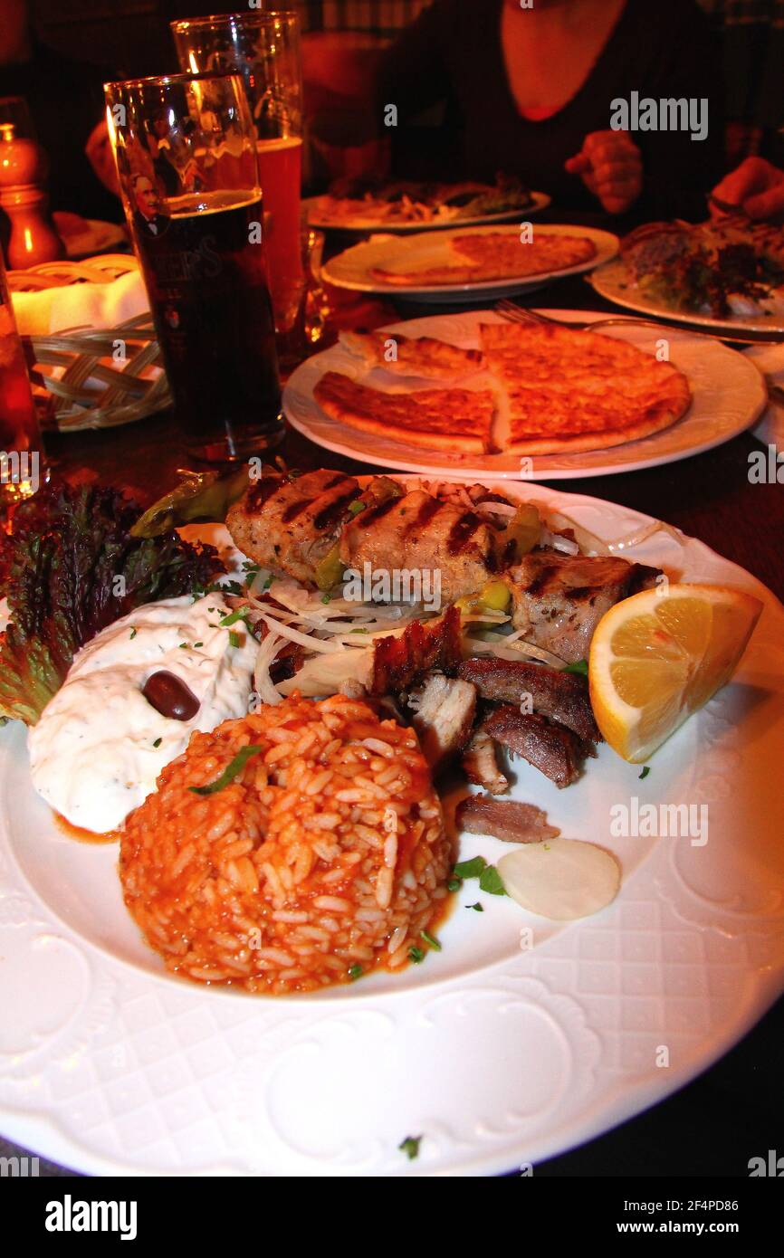 Typical German food in the restaurant Stock Photo - Alamy