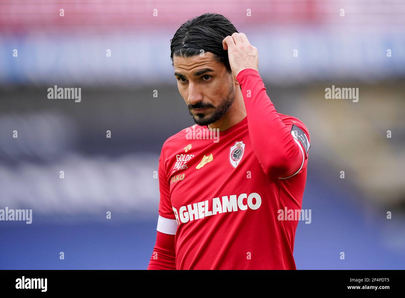 BRUGES, BELGIUM - MARCH 21: Lior Refaelov of Royal Antwerp during the ...