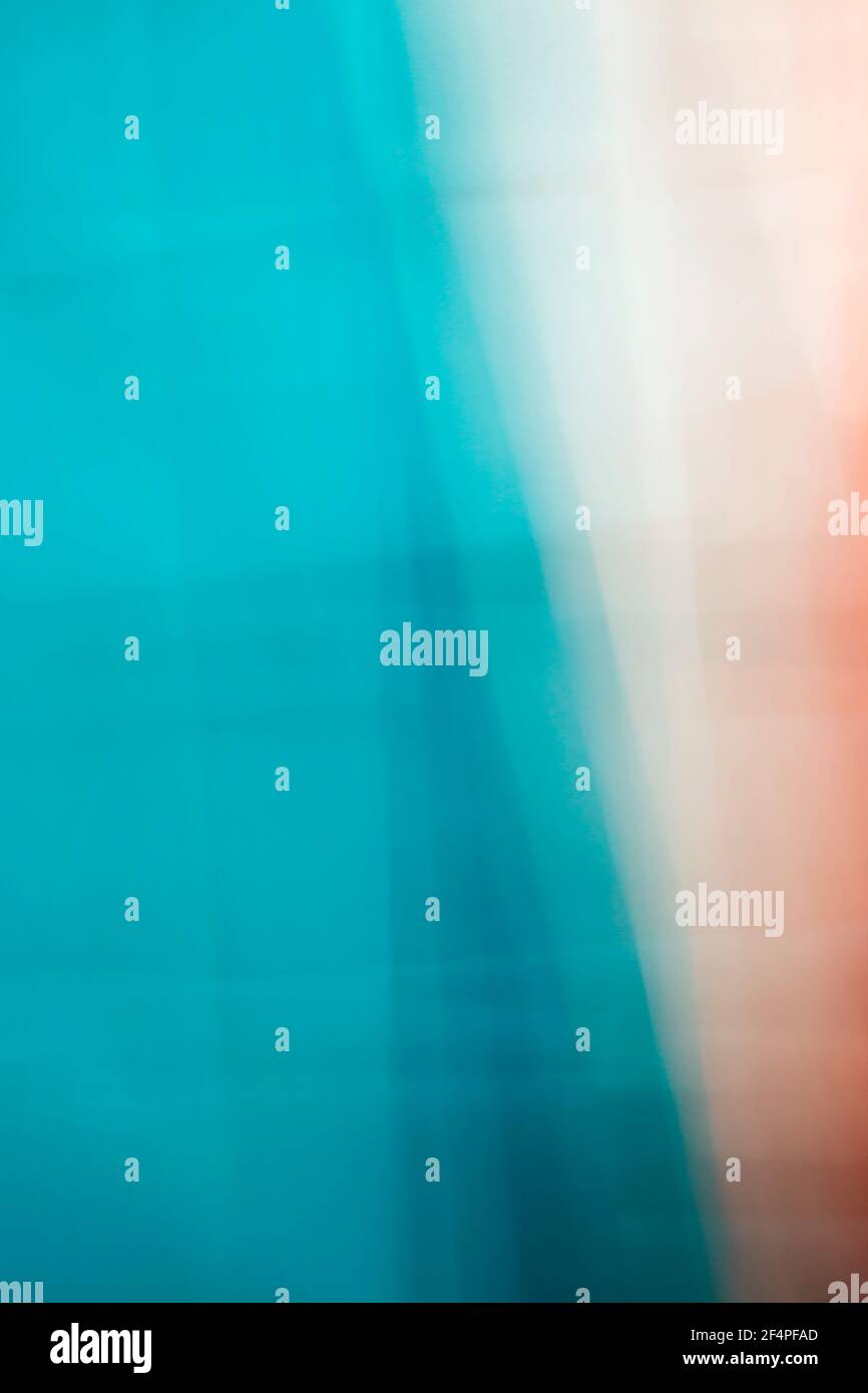 Contemporary abstract in turquoise blue and orange shades Stock Photo ...