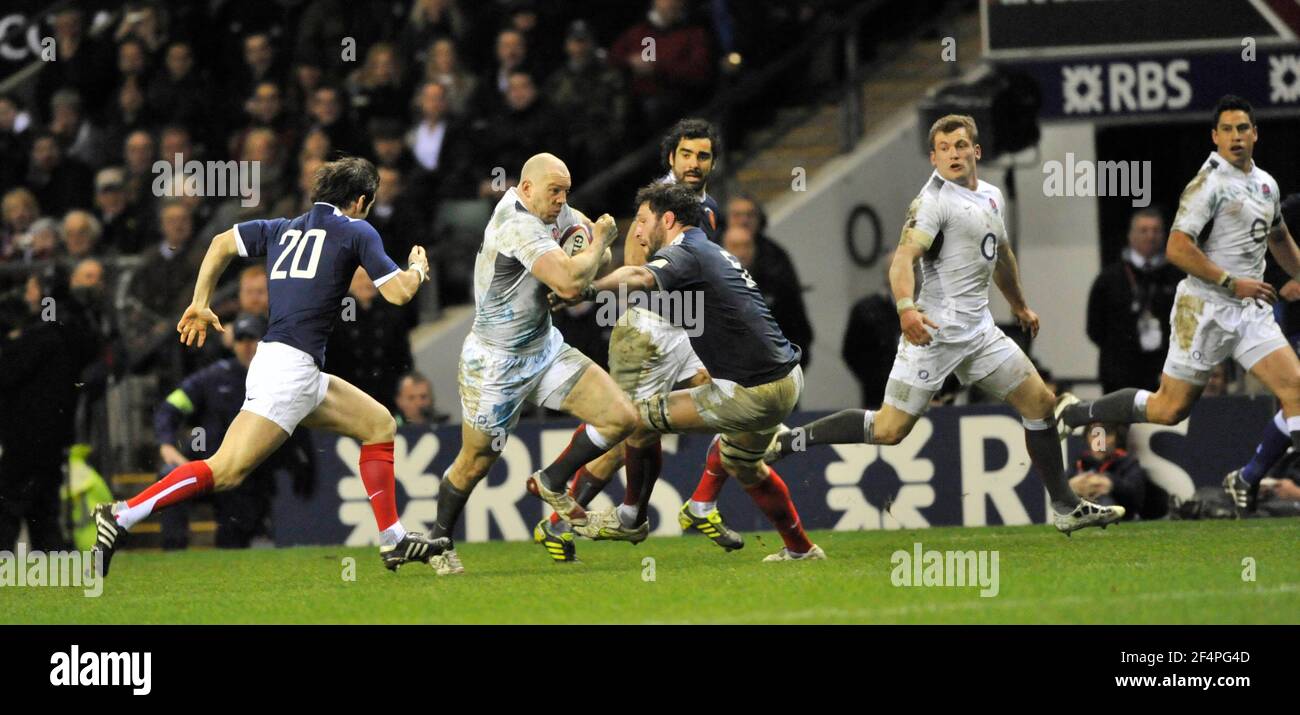 SIX NATIONS ENGLAND V FRANCE AT TWICKENHAM MIKE TINDAL. 26/2/2011 ...