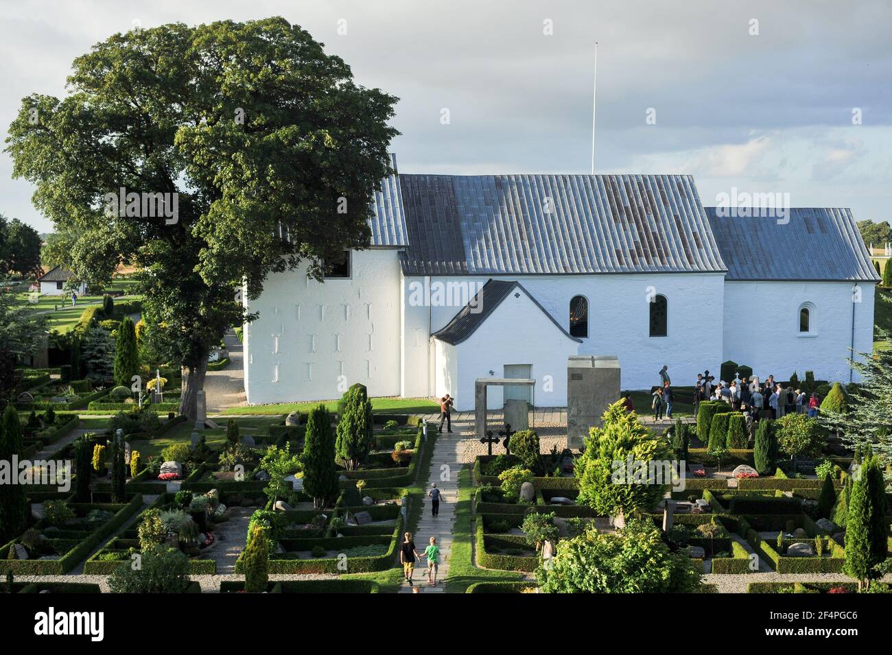 Romanesque Jelling kirke (church) built in 1100. The royal seat of ...