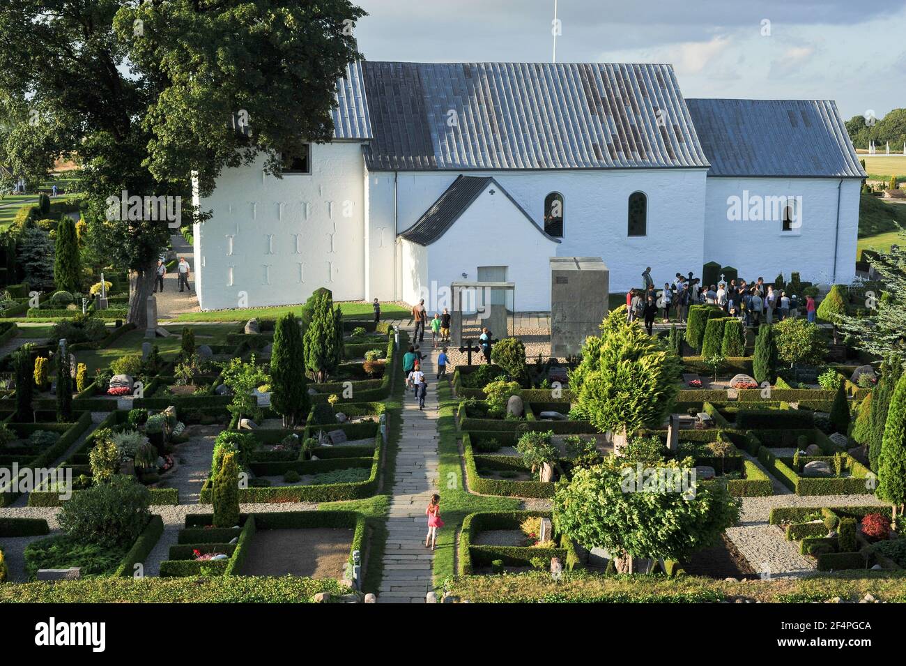 Romanesque Jelling kirke (church) built in 1100. The royal seat of ...