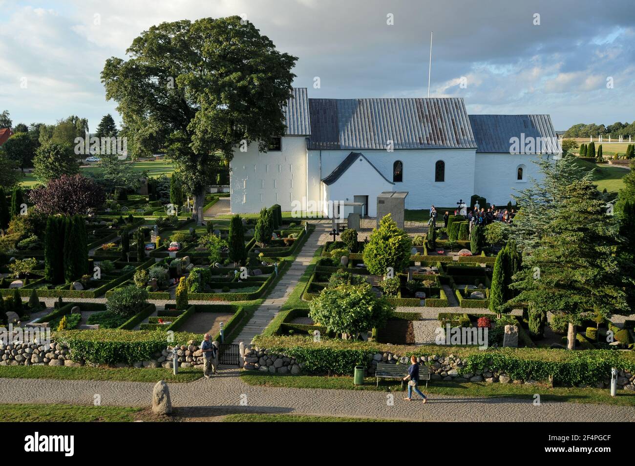 Romanesque Jelling kirke (church) built in 1100. The royal seat of ...