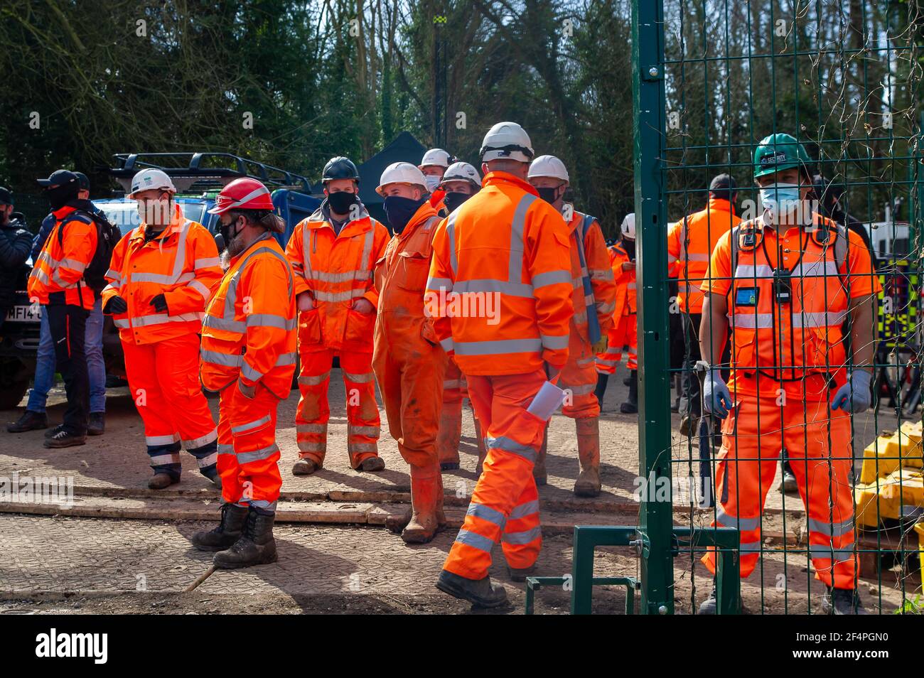 Denham, UK. 22nd March, 2021. In the early hours of this morning over ...