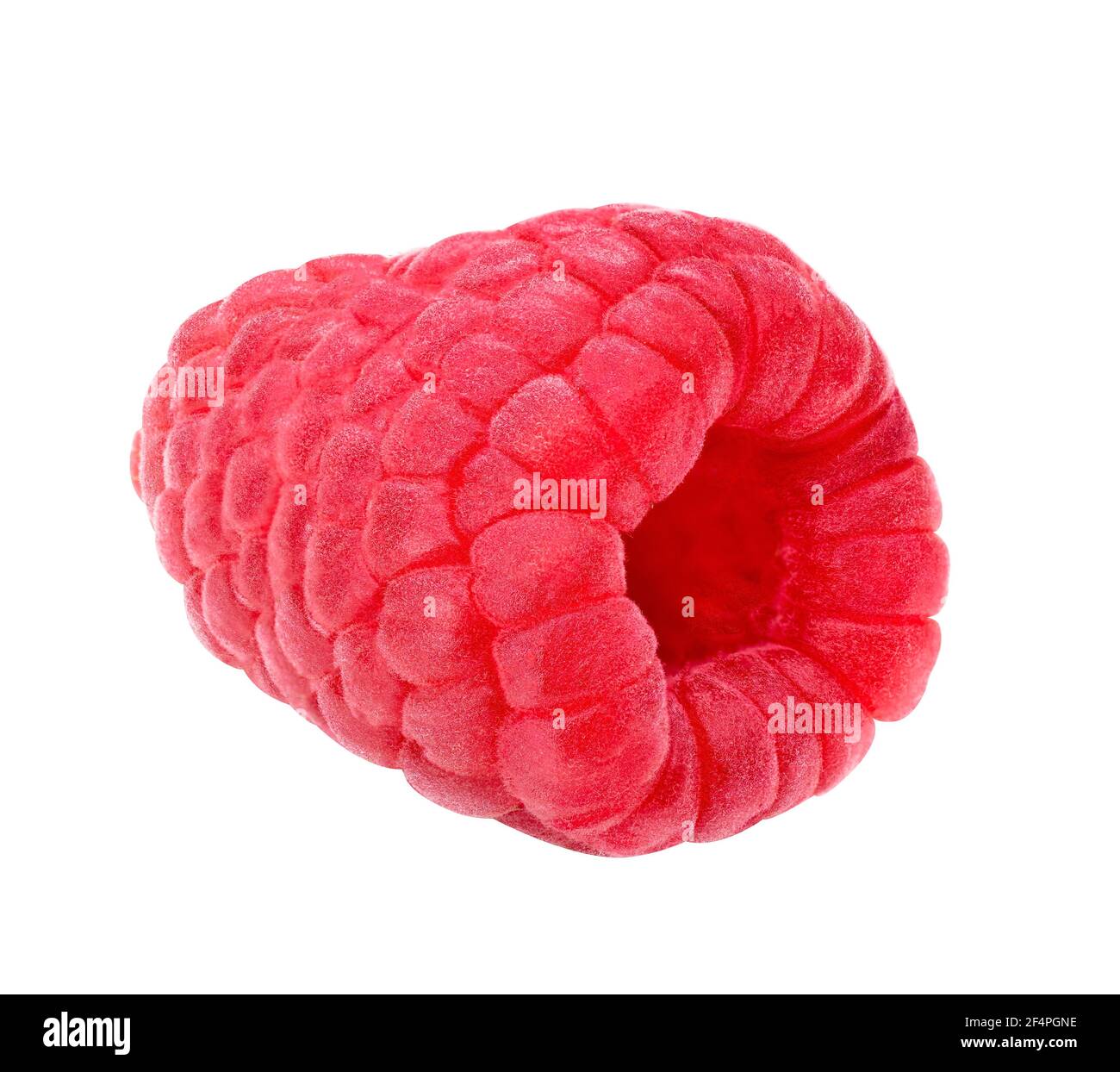 Raspberry isolated on white background. Berry macro isolate studio shot ...