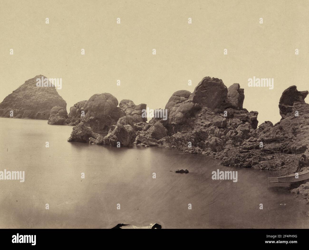 Pyramid and domes, Pyramid Lake, Nevada - Photo shows dome and pyramid ...