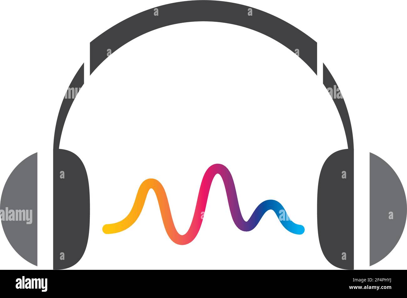 Head set icon logo template vector illustration Stock Vector Image ...
