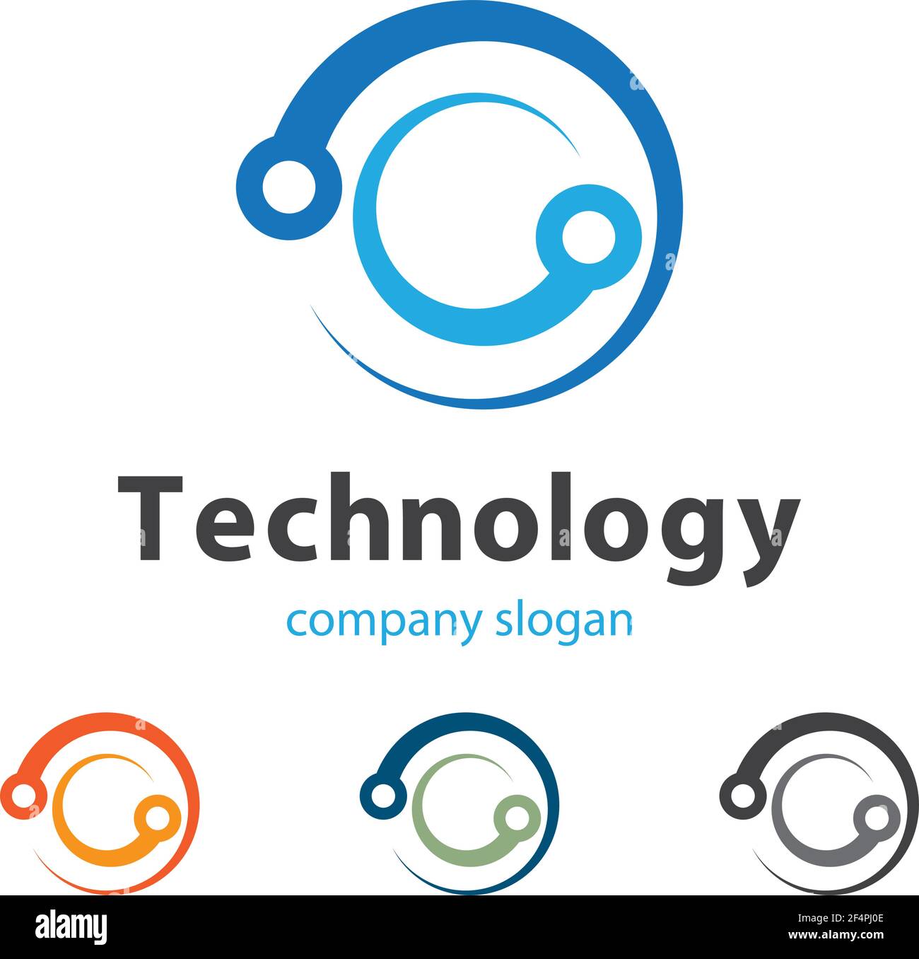 Technology icon logo vector illustration design Stock Vector Image ...