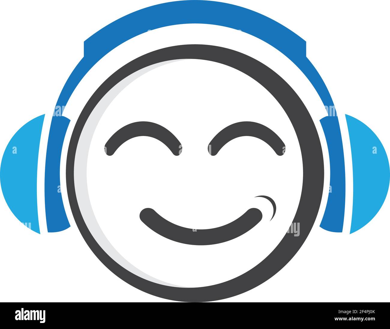 Head set icon logo template vector illustration Stock Vector Image ...