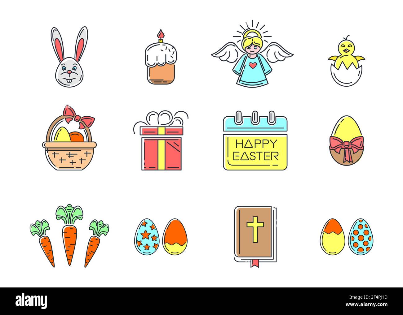 Symbols of the faith Stock Vector Images - Alamy