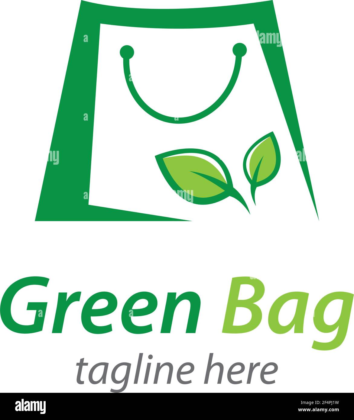 Green bag logo template icon vector design Stock Vector Image & Art - Alamy