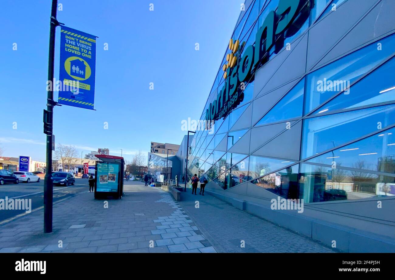 Morrisons Supermarket on Edgeware Road, London, United Kingdom Stock ...