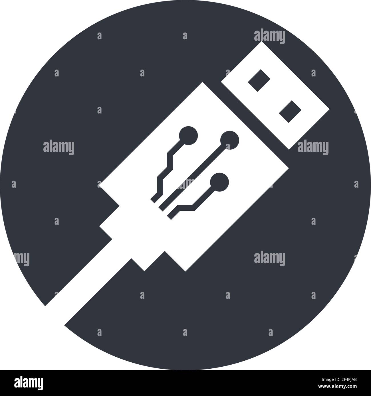 Usb tech logo Stock Vector Images - Alamy