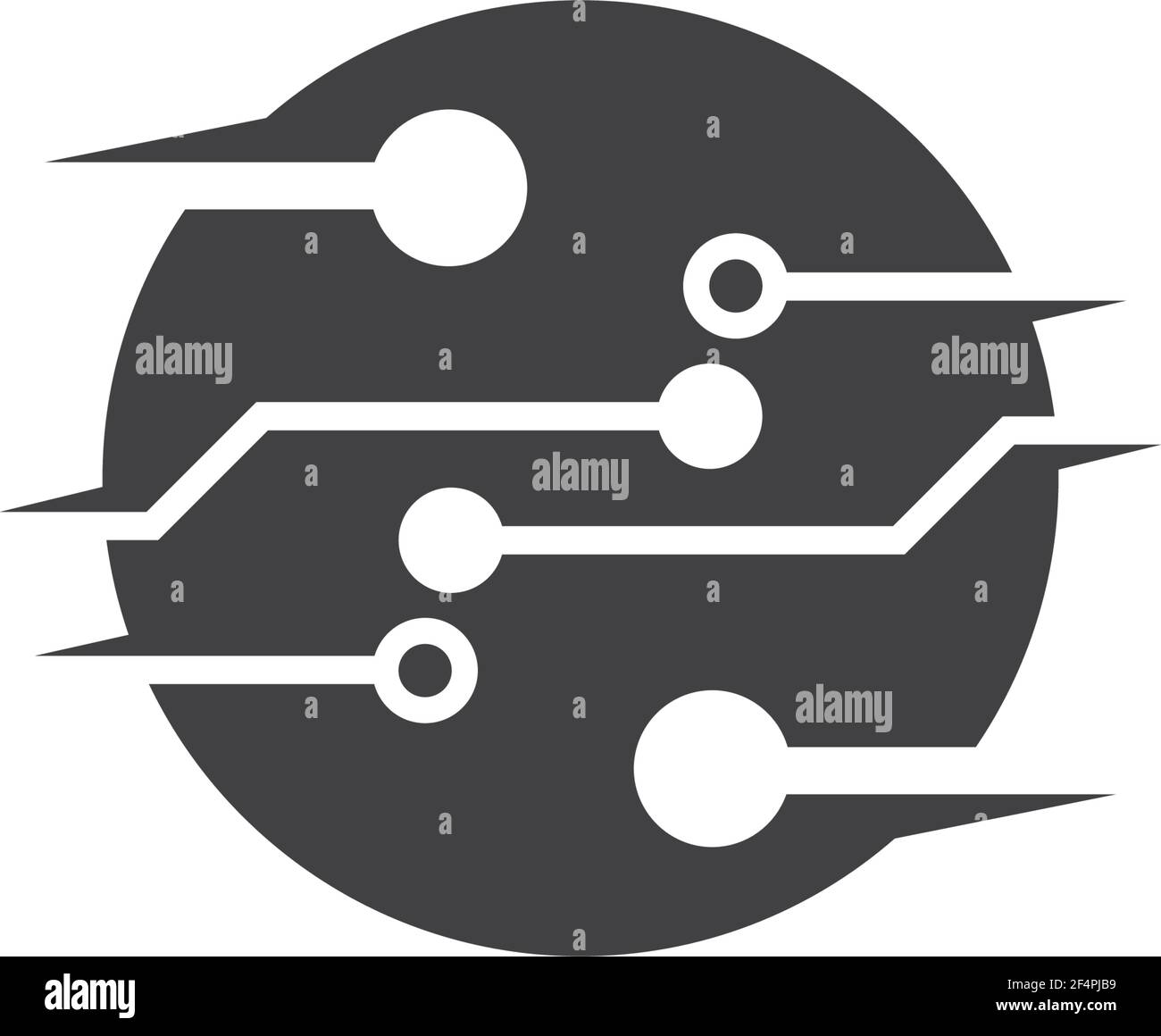 Circuit logo template vector icon illustration design Stock Vector ...