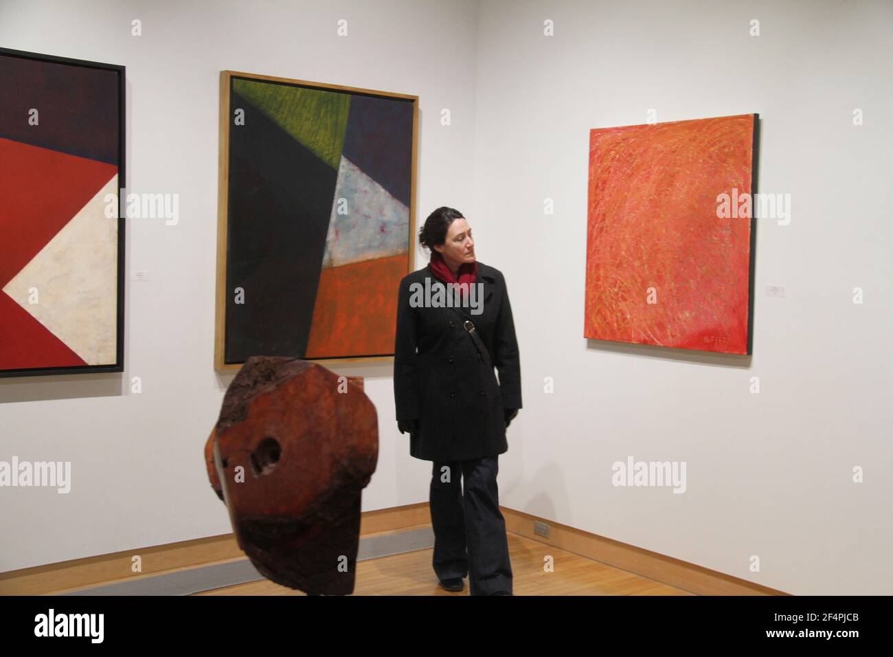 Inside an art gallery Stock Photo - Alamy