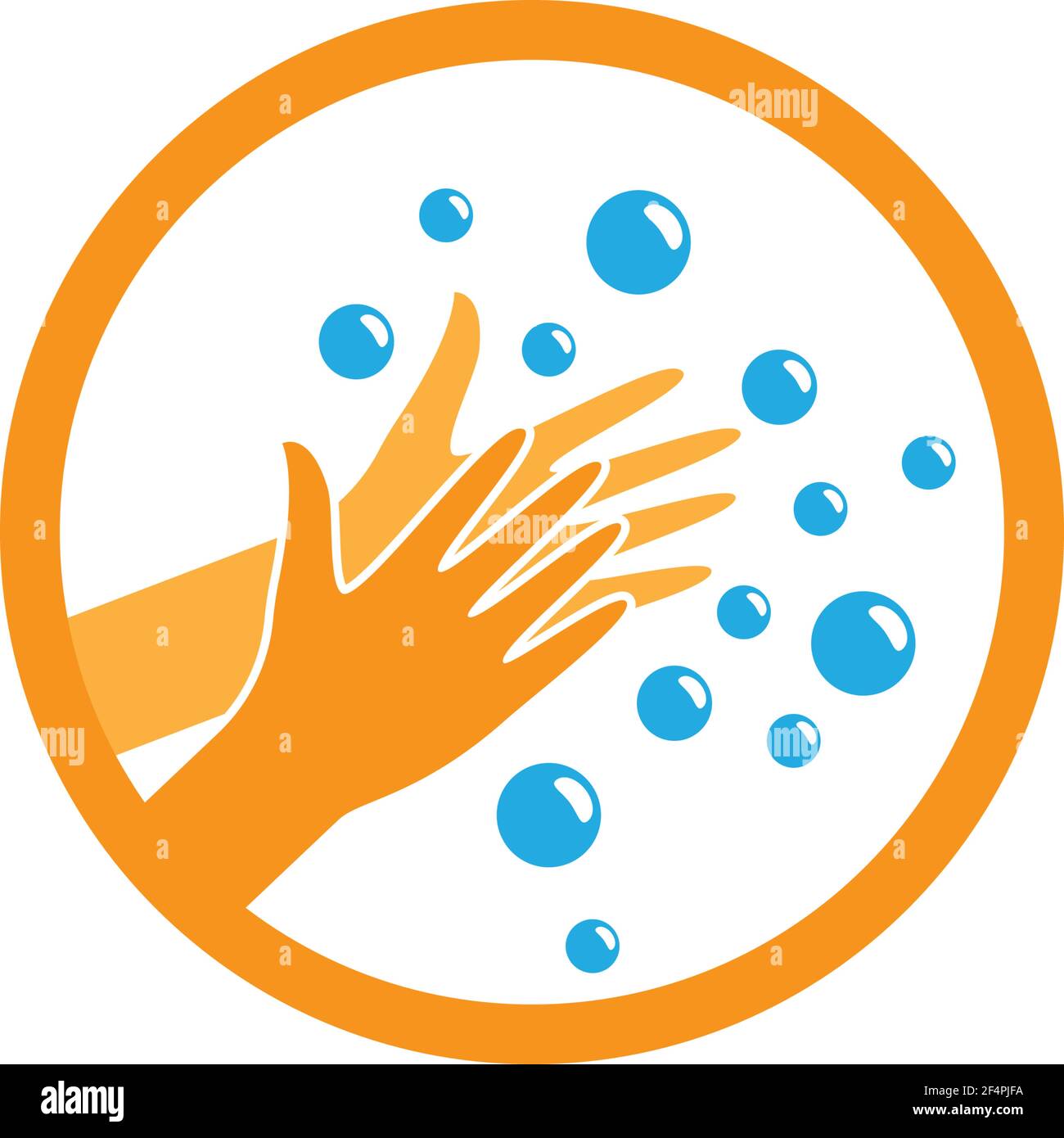 Hand wash logo template vector icon design Stock Vector Image & Art - Alamy