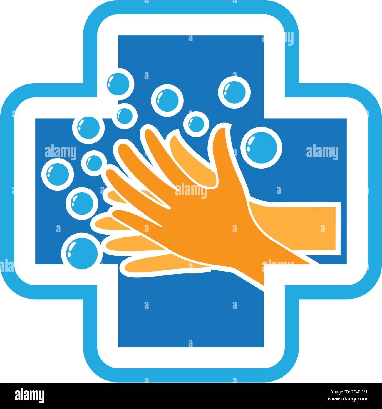 Hand wash logo template vector icon design Stock Vector Image & Art - Alamy