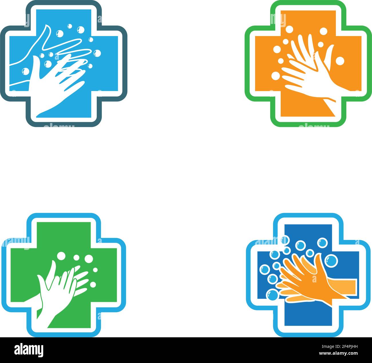 Hand wash logo template vector icon design Stock Vector Image & Art - Alamy