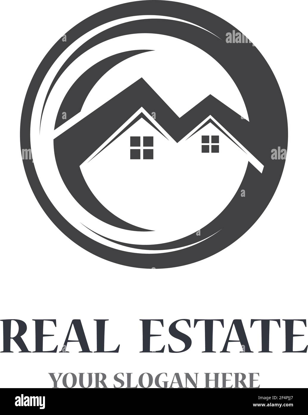 Real estate logo template vector icon design Stock Vector Image & Art ...